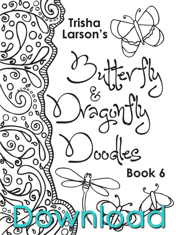 Abstract Doodles Coloring Book 6 (Butterflies & Dragonflies) - Payhip