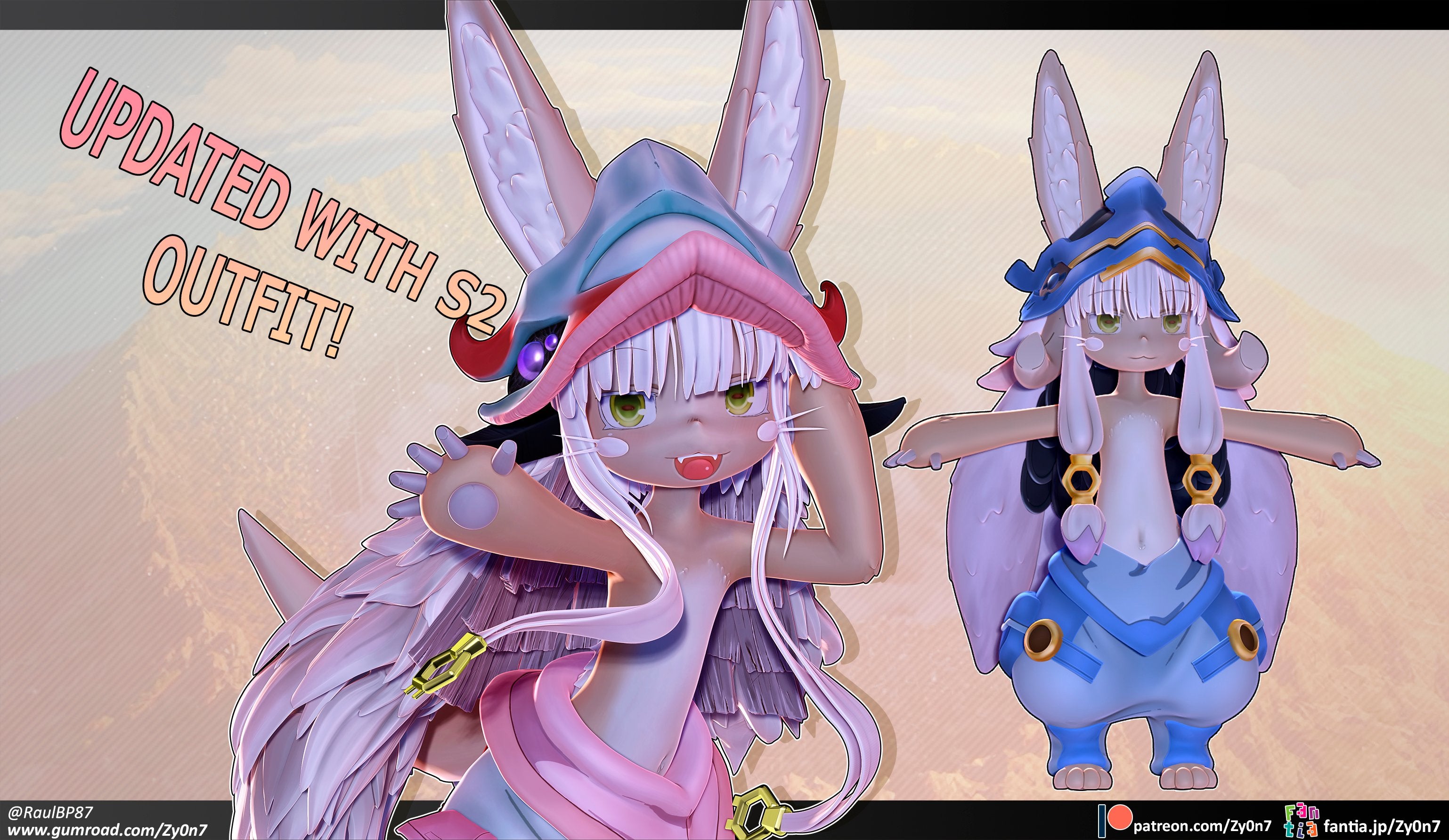 Nanachi render, 3d print & 3d model set ( .sfm&.blend& avatar) - Payhip