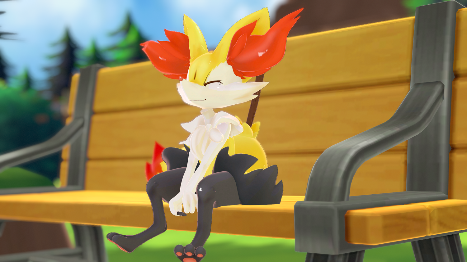 Braixen render, 3d print & 3d model set (.blend& avatar) - Payhip