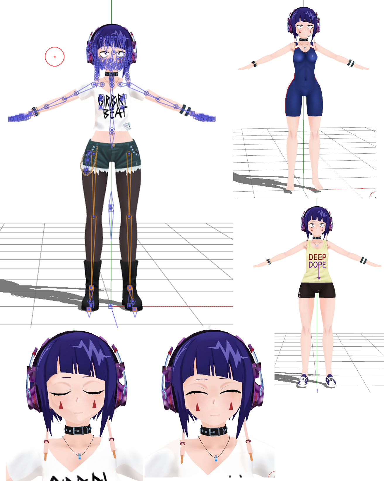 Jirou render & 3d model set ( .pmx&.sfm) - Payhip