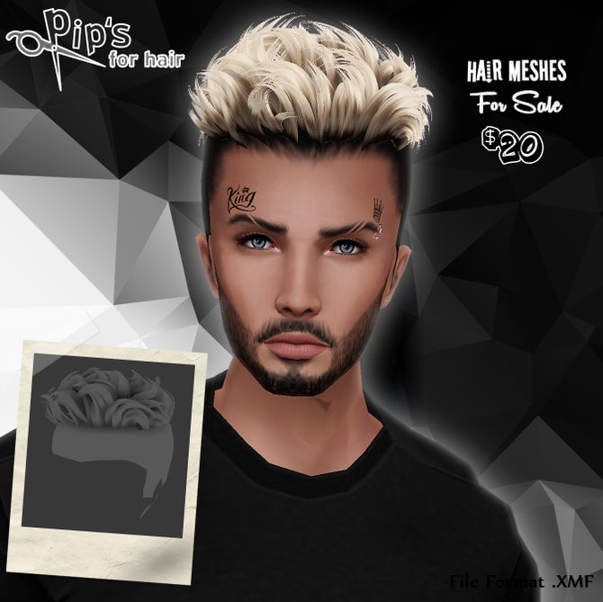 Teko IMVU Male Hairstyle Mesh - Payhip