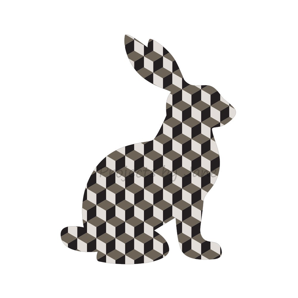 Sitting Bunny Rabbit Applique Template Payhip