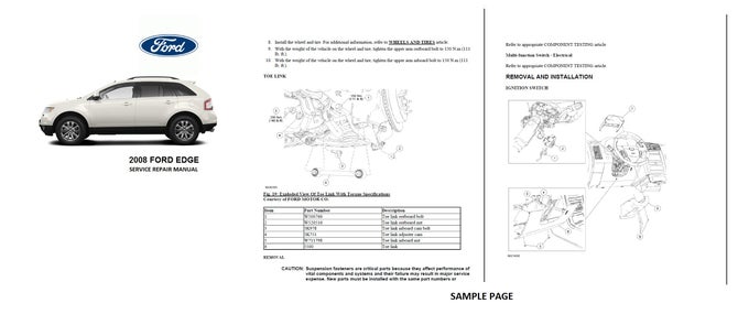 2007 2008 2009 FORD EDGE DIY SERVICE REPAIR WORKSHOP MANUAL - Payhip