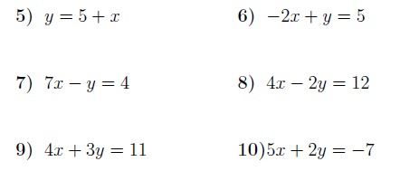 Gradient of a line given its equation worksheet no 3 (with solutions)