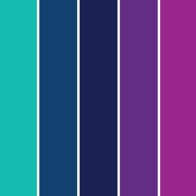 Synthwave Color Pallet - 5 Colors - Payhip
