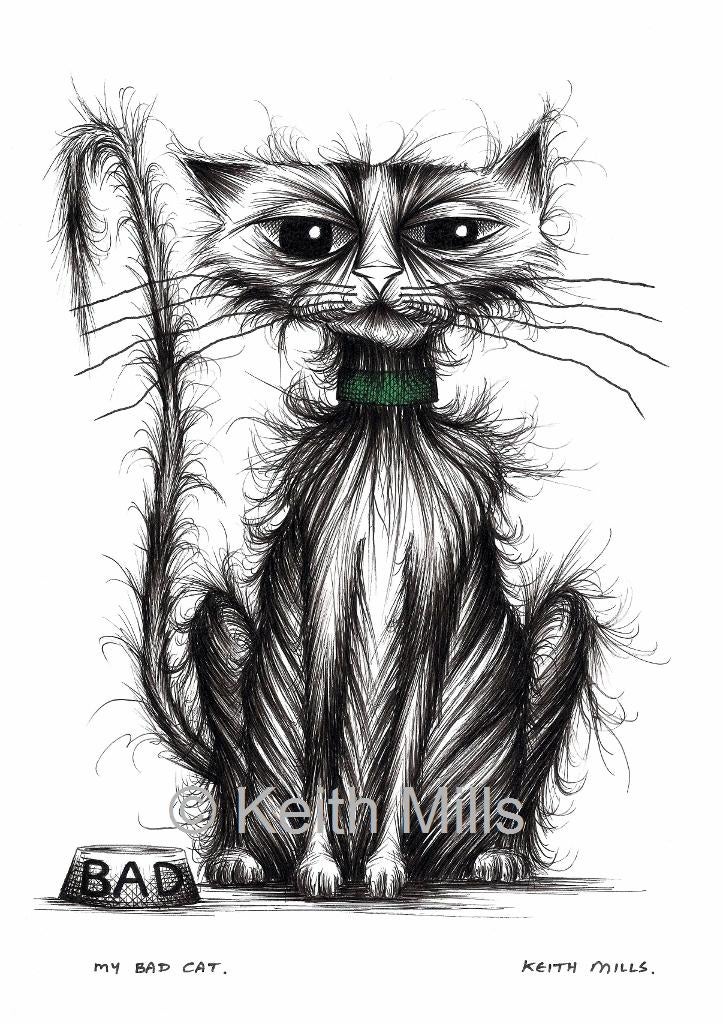 My bad cat Print download - Payhip