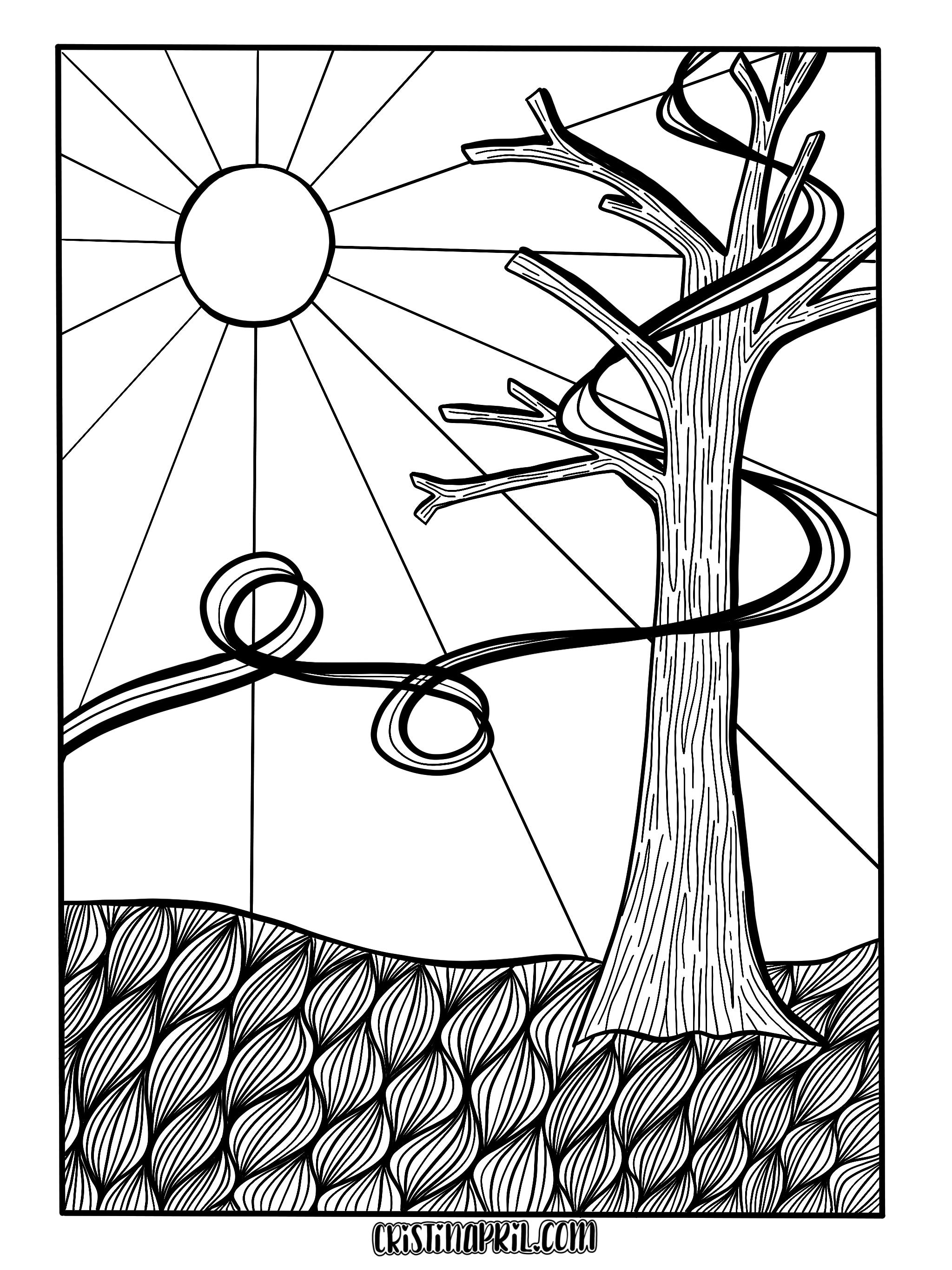 Tree Breeze - Free Coloring Page - Payhip