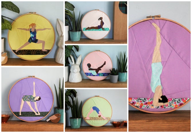 Bundle of six yoga pose foundation paper piecing quilt patterns - Payhip