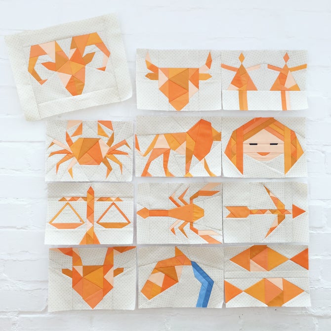 Modern Zodiac Foundation paper pieced pattern - Payhip
