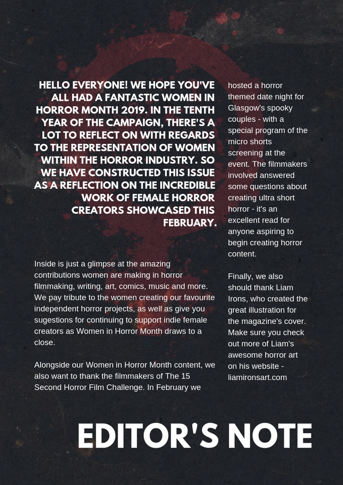 Popcorn Horror Magazine - Women in Horror Month 2019 Issue - Payhip