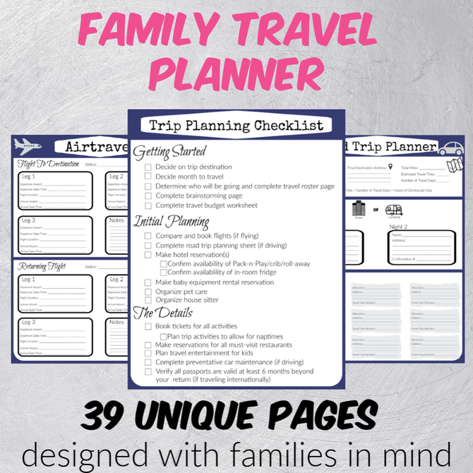 Family Travel Planner - Payhip