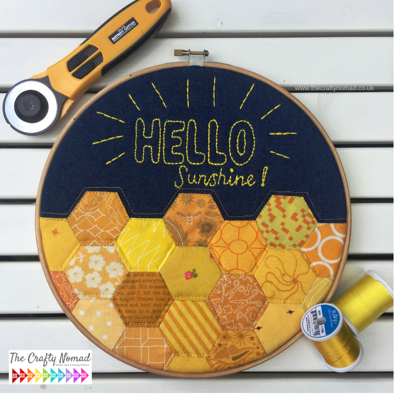 Hello Sunshine Pattern - PDF - Introduction to English Paper Piecing ...