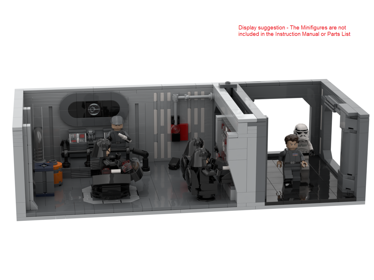 Death Star Security Command Center with Hallway MOC