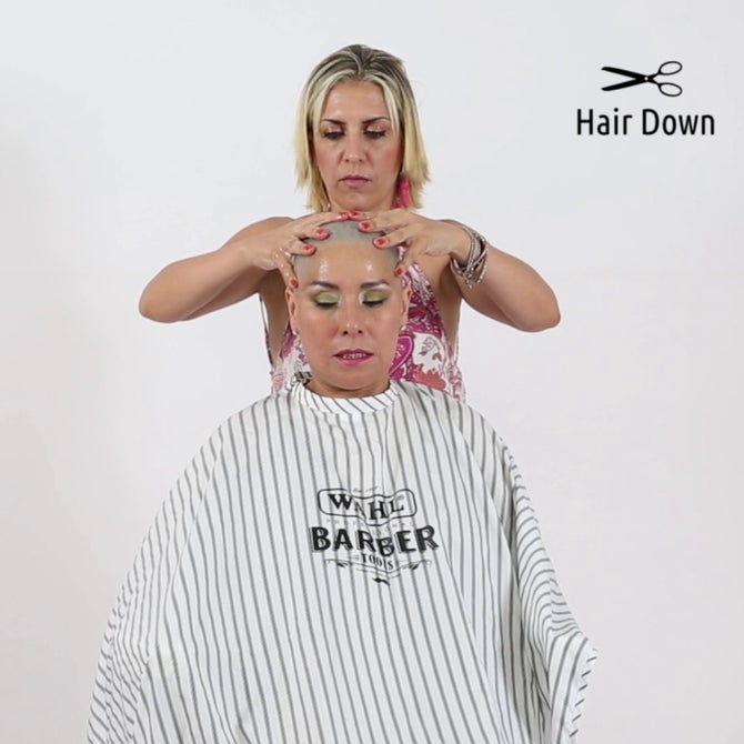 24 - Lady head shave with pigtails and fringe - Payhip