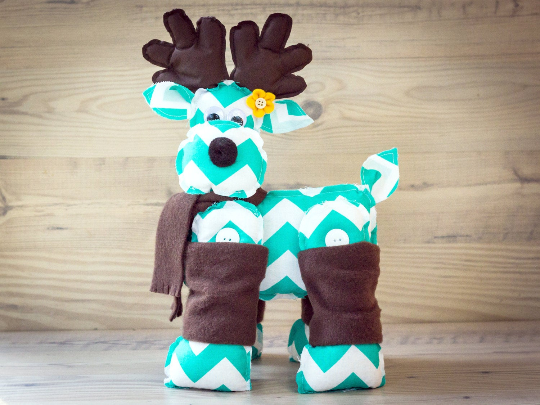 PDF Sewing PATTERN - Stuffed Reindeer Pattern - Christmas Decoration ...