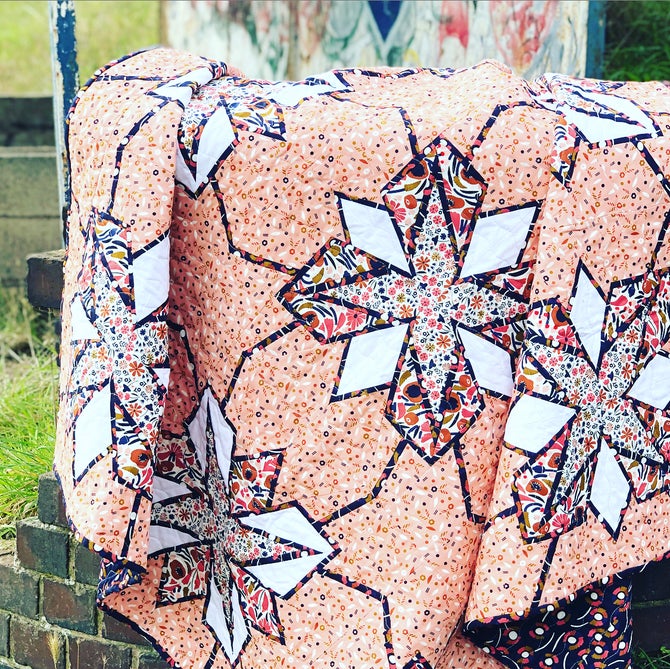 Flower Star FPP Quilt Block - Payhip