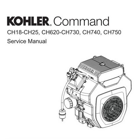 Kohler Command CH18-CH25, CH620-CH730, CH740, CH750 Engines Repair ...