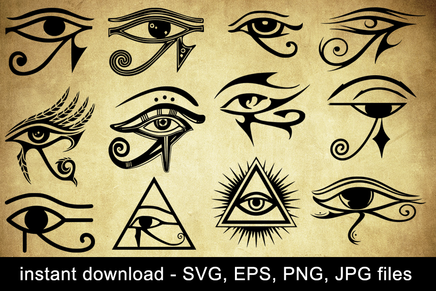 12 Eye Of Horus SVG, EPS, PNG & JPG Files - Payhip