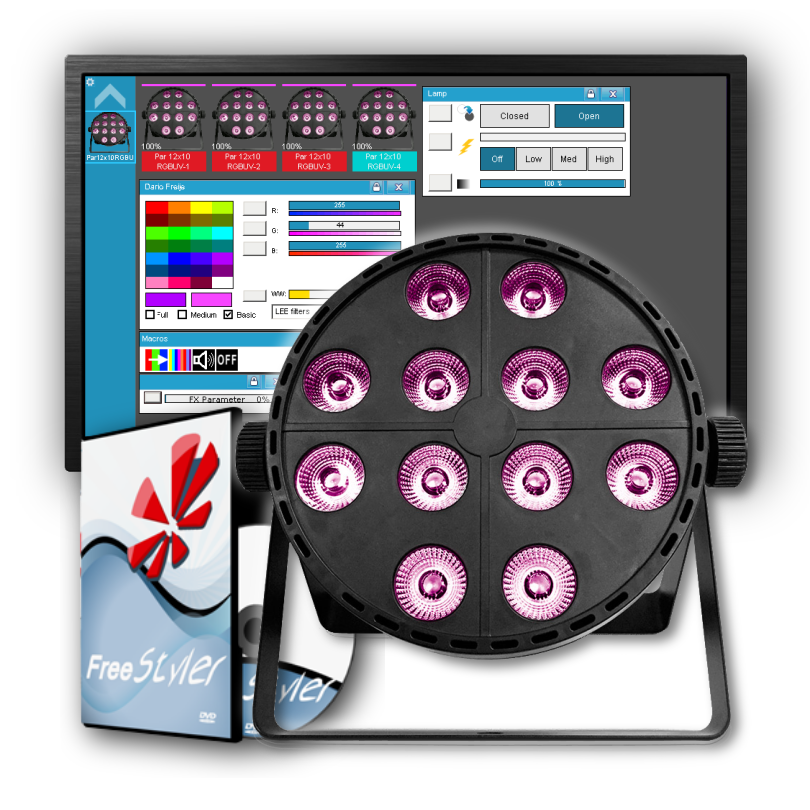 Fixture De Freestyler P/ Beam 7RX De SL Pro Lighting ( 30-SLX7-230W-C ) - Payhip