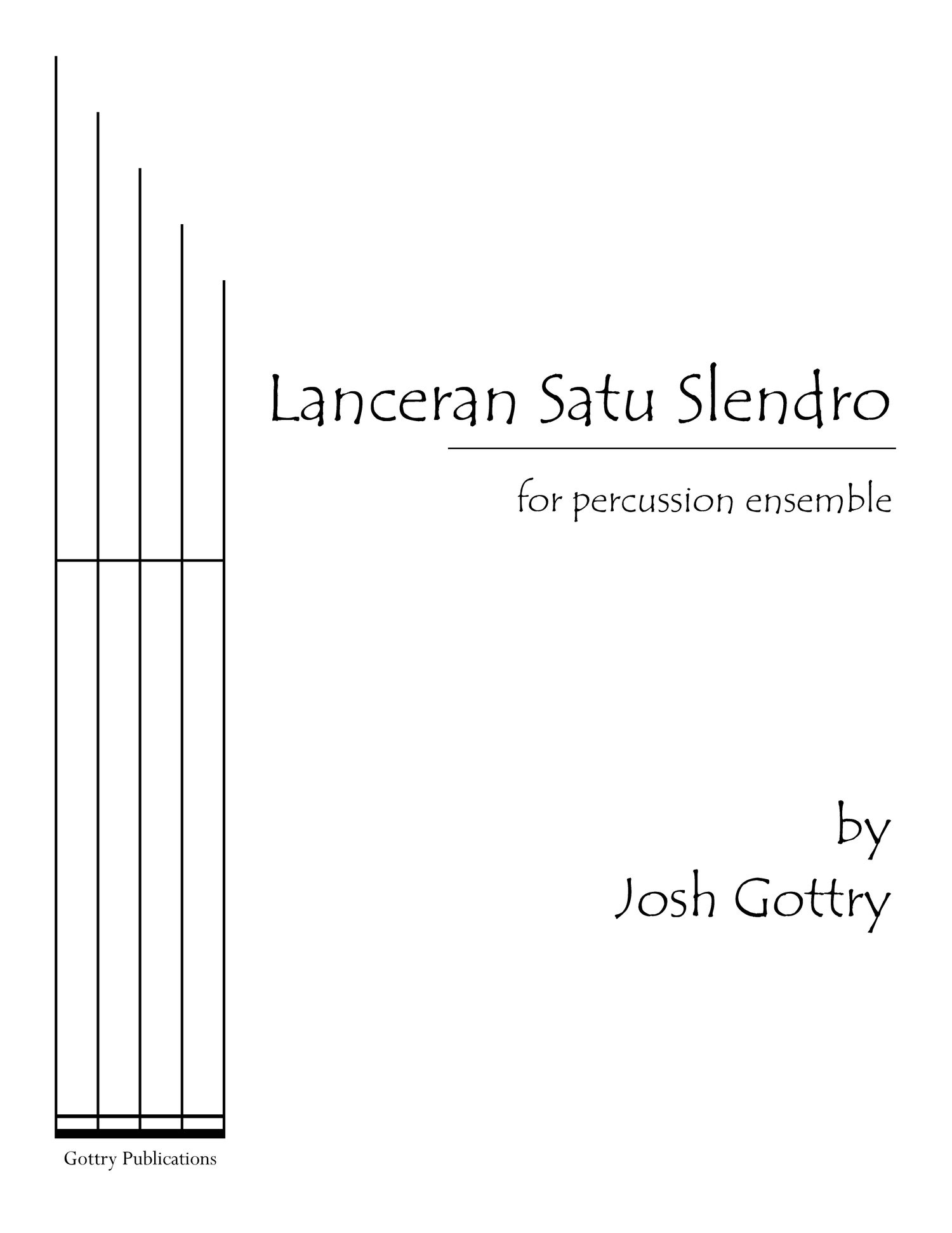 Lanceran Satu Slendro for percussion ensemble - Payhip