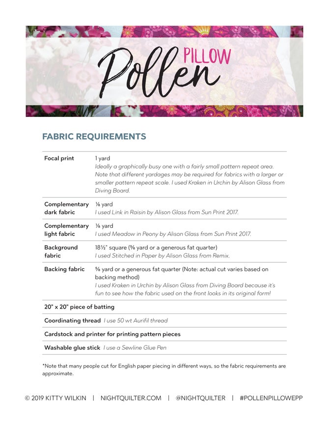 Pollen Pillow EPP - Payhip