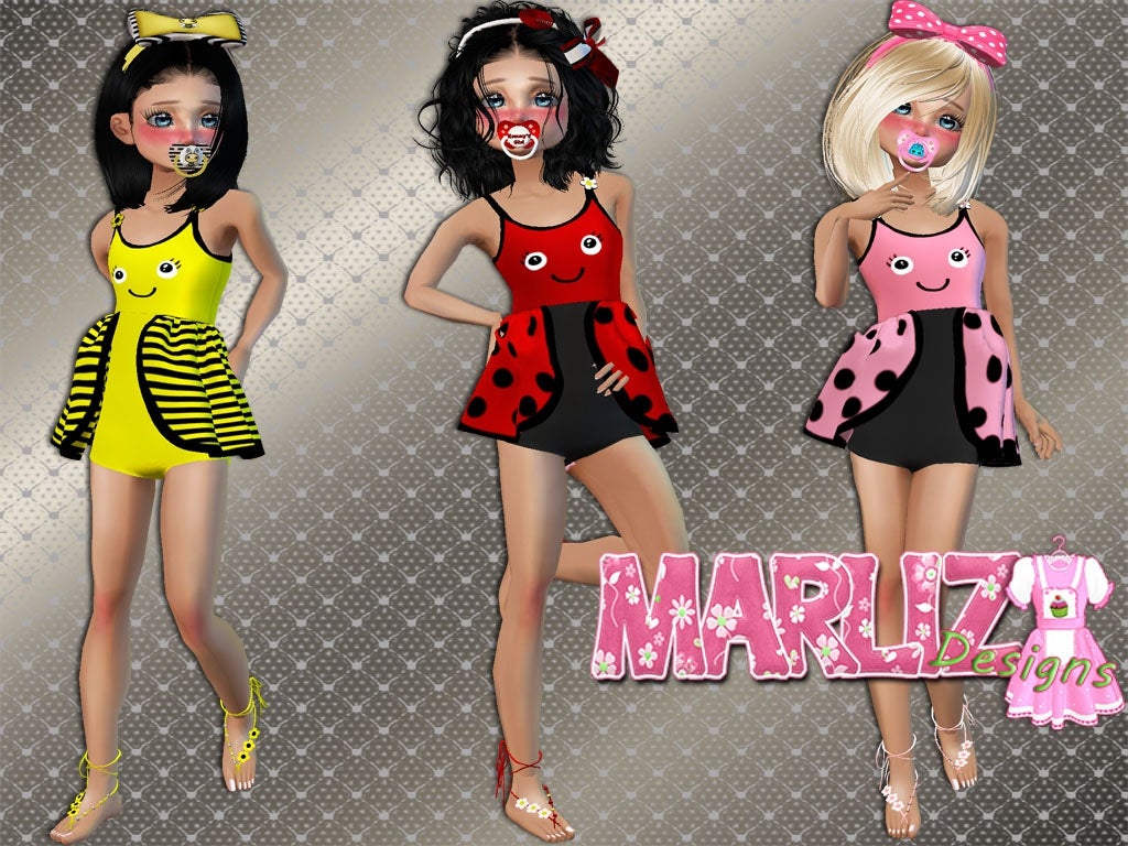 TEXTURE Imvu Kid Bee swimsuit pack - Payhip