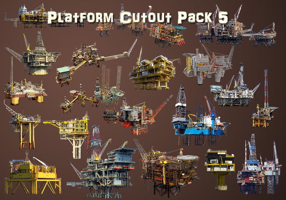 Platforms Cut-Out Pack 5 - Payhip