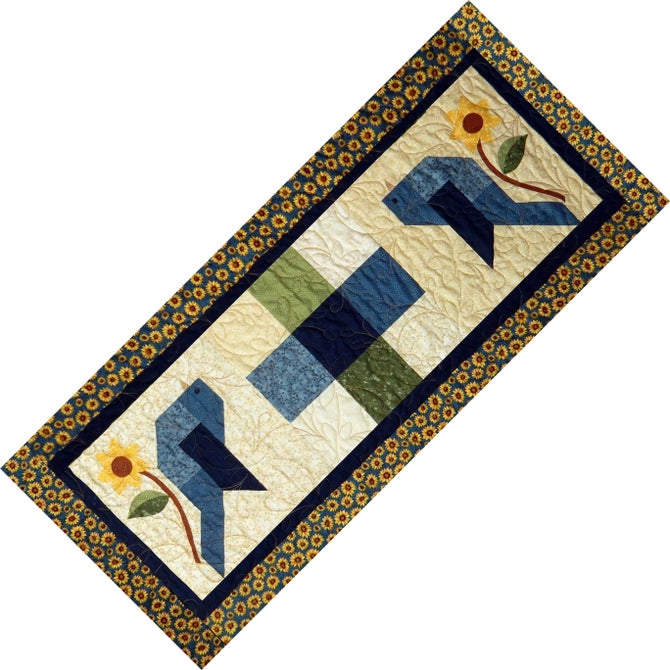 Indigo Song Bird Instant Download Quilt Pattern - Payhip