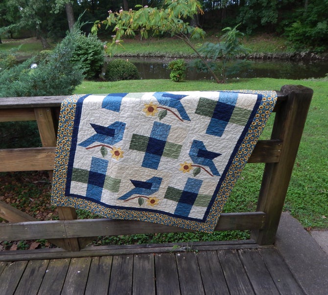Indigo Song Bird Instant Download Quilt Pattern - Payhip
