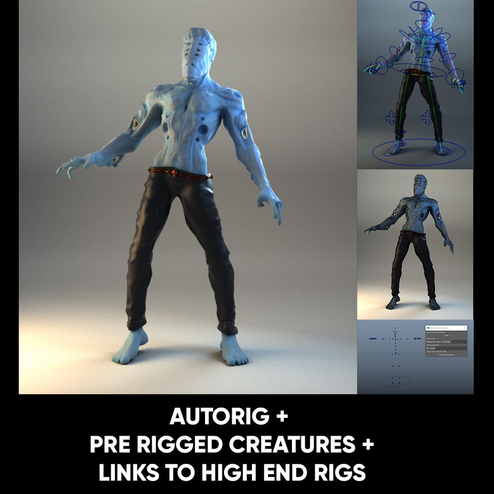 ANIMATION STARTER PACK - AUTORIG, CREATURES and CHARACTERS - Payhip