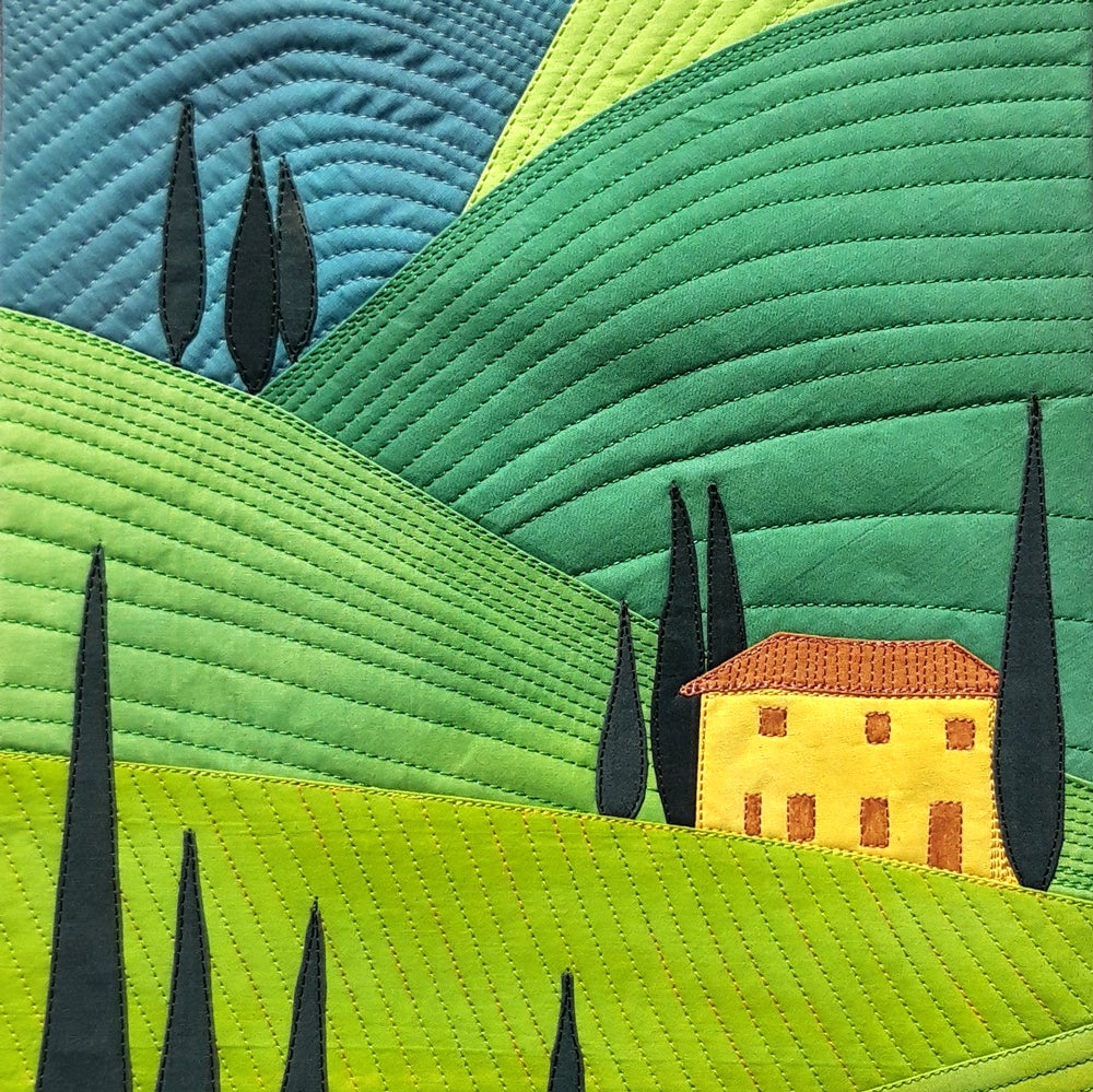 Tuscan Hillside Landscape Quilt Pattern - Payhip