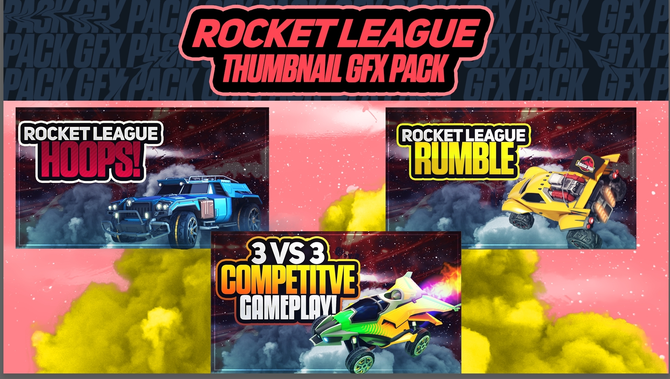 FULLY EDITABLE ROCKET LEAGUE THUMBNAIL PACK - Payhip