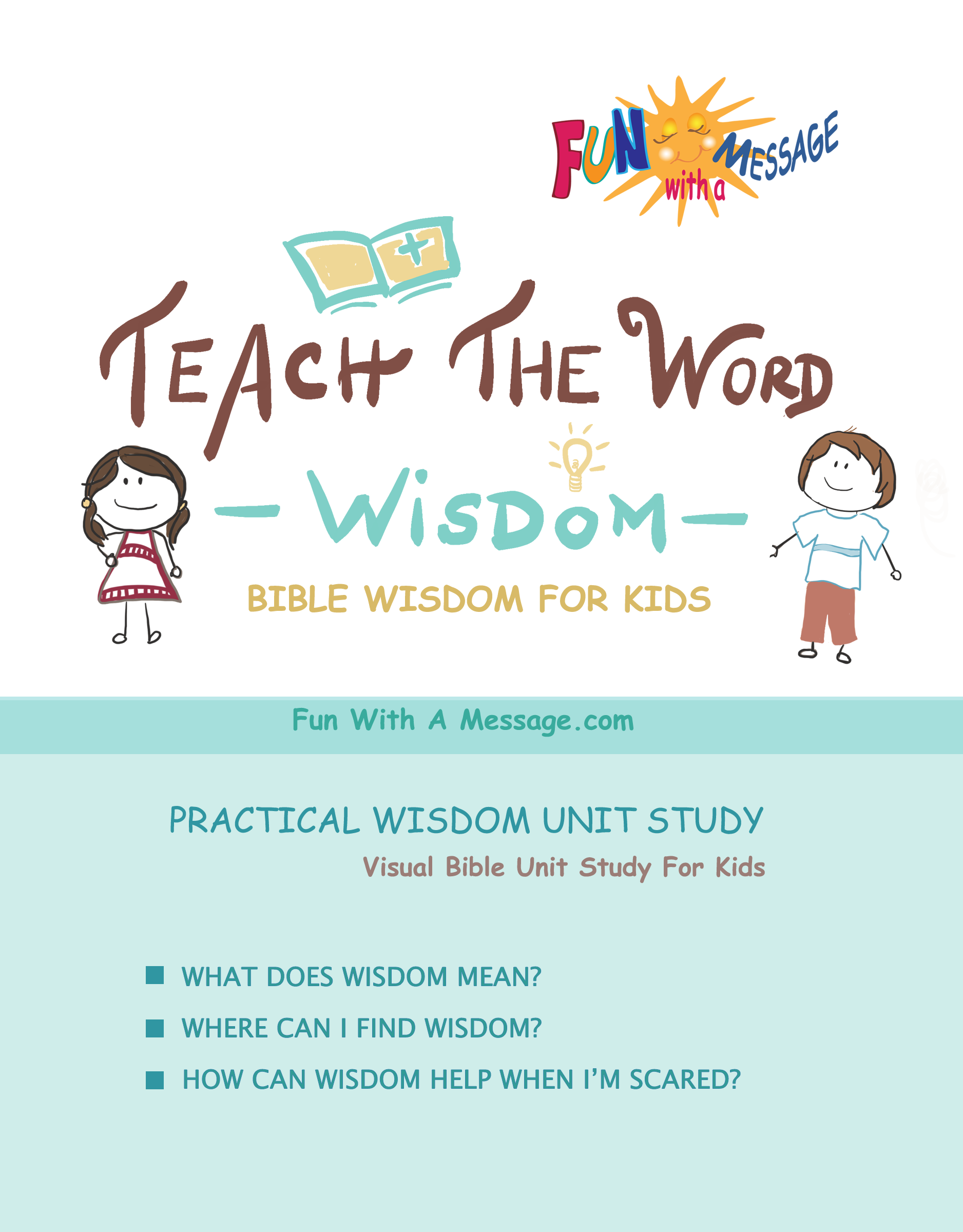 Teach The Word Wisdom - BIBLE UNIT STUDY for Kids - Payhip