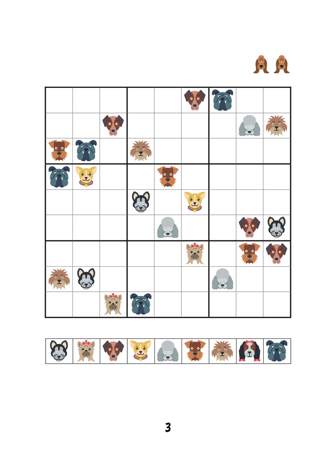 Animal Sudoku: Dogs Medium Vol. 1 - Payhip