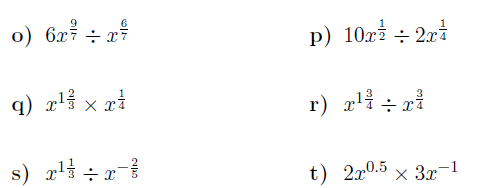 The rules of indices for all rational exponents worksheet (with solutions)
