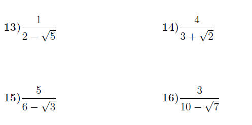 Rationalising the denominator of a fraction when it is a surd worksheet ...