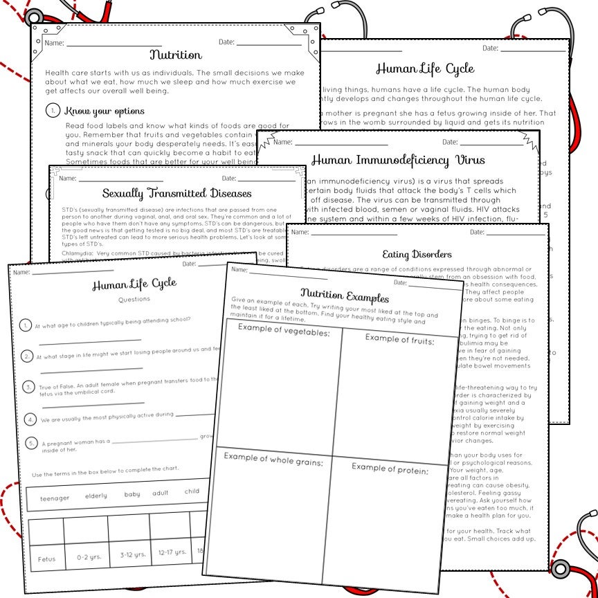 Health Unit 2: My Body - Payhip