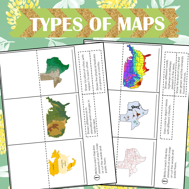 Types of Maps Worksheets - Payhip