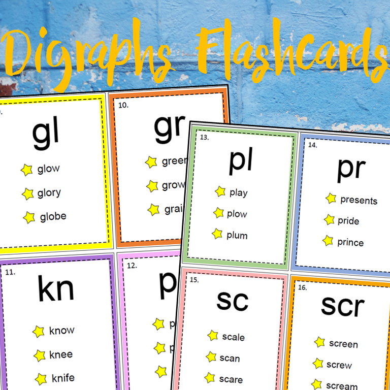 Digraphs Flashcards - Payhip