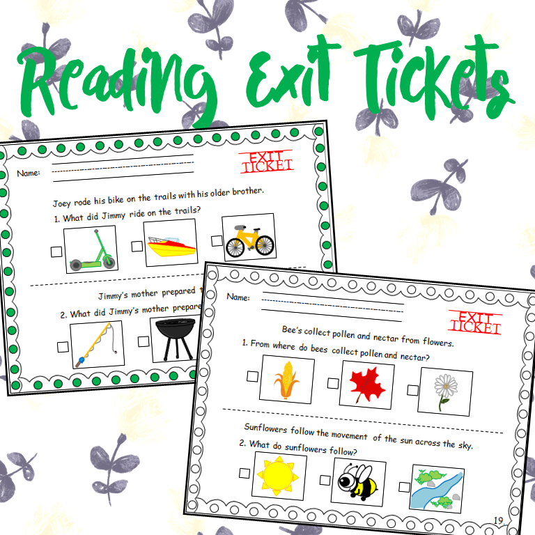 Reading Exit Tickets - Payhip