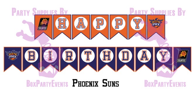 DIY Phoenix Suns Happy Birthday Banners - Payhip