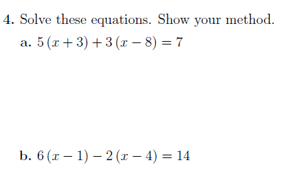 Equations and formulae test (with solutions)