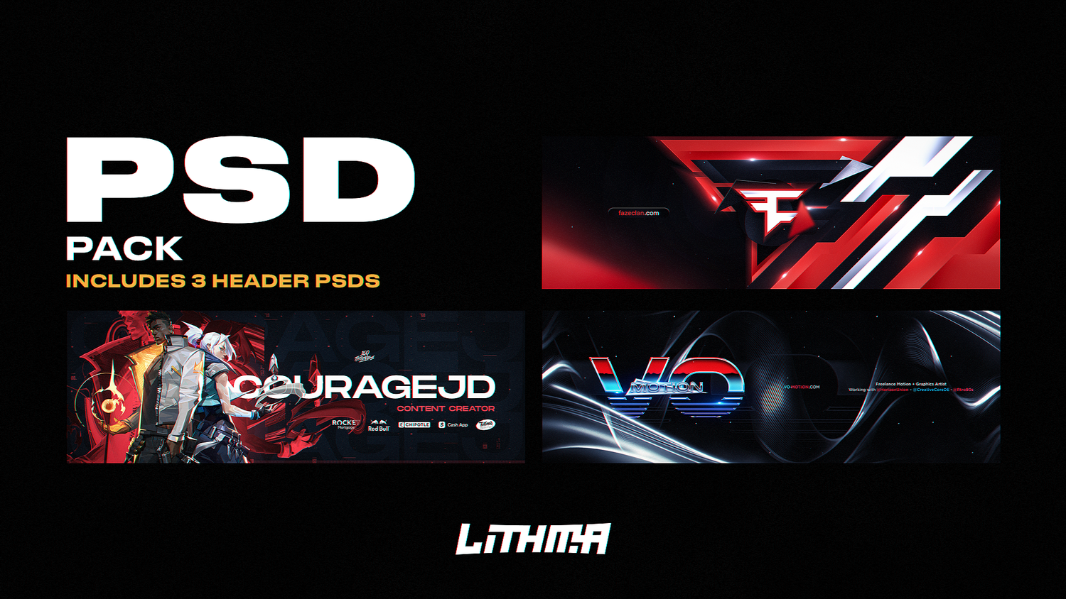 Header PSD Pack - Payhip