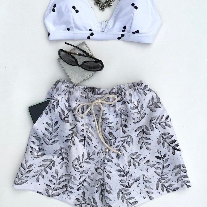 Elastic Waist Linen Shorts Pattern - Payhip