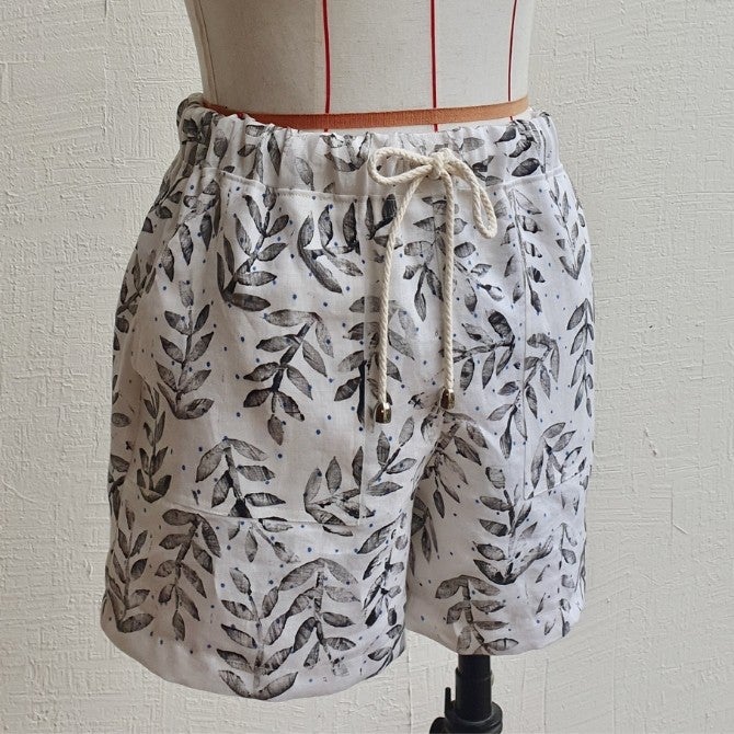Elastic Waist Linen Shorts Pattern - Payhip