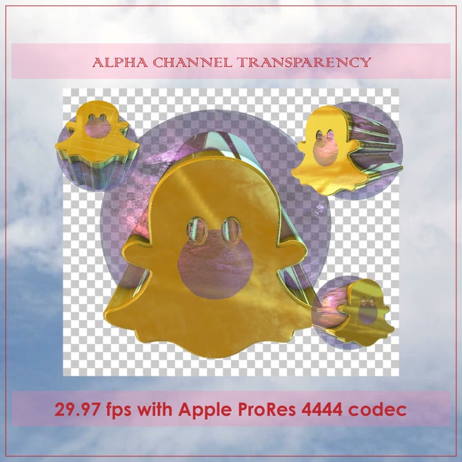 Snapchat 3D animated logo. - Payhip