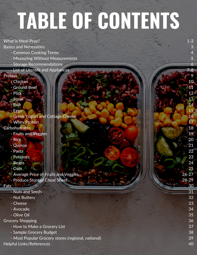 Meal Prep 101: A Beginner's Guide to Meal Preparation - Payhip