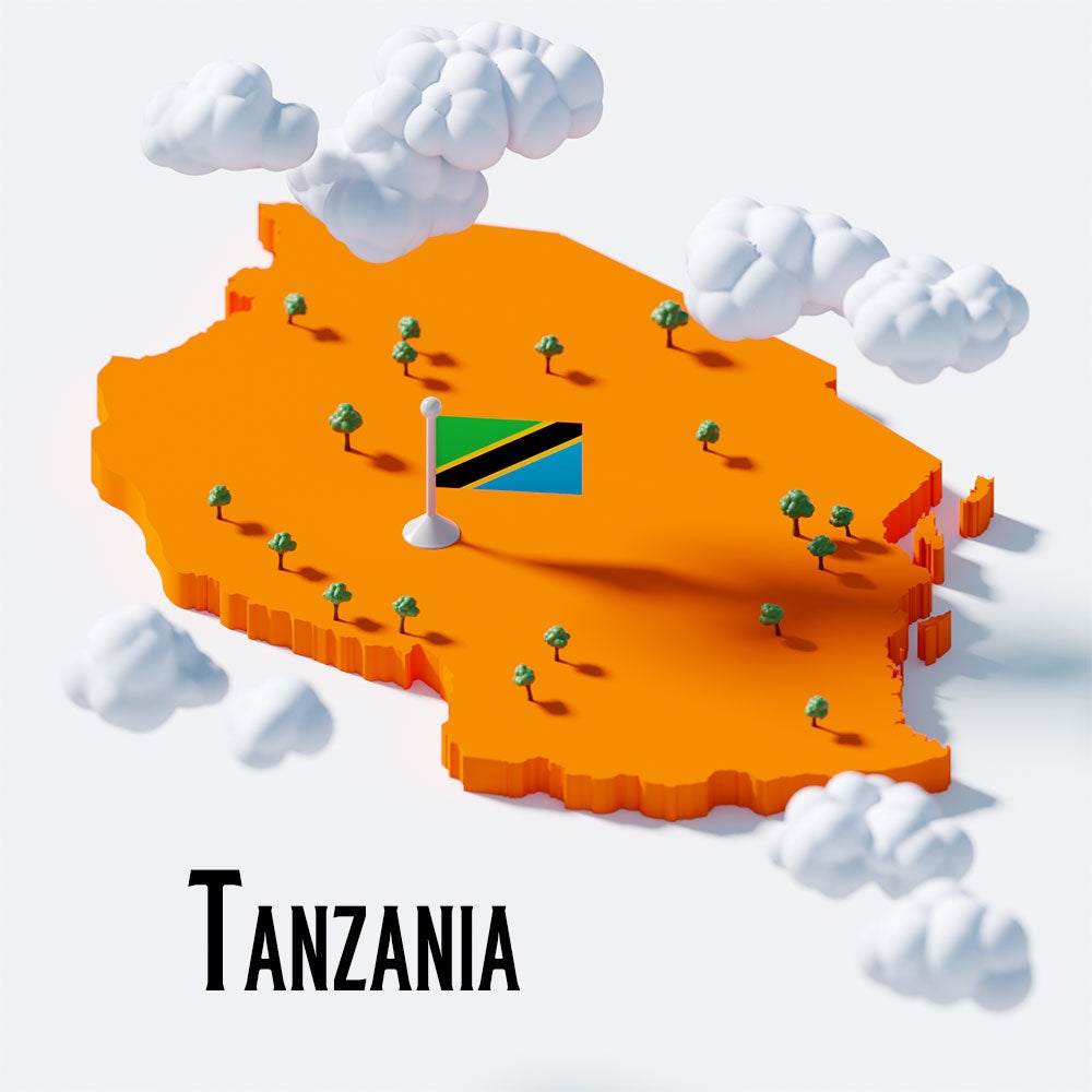 Tanzania Map (3D PNG) - Payhip