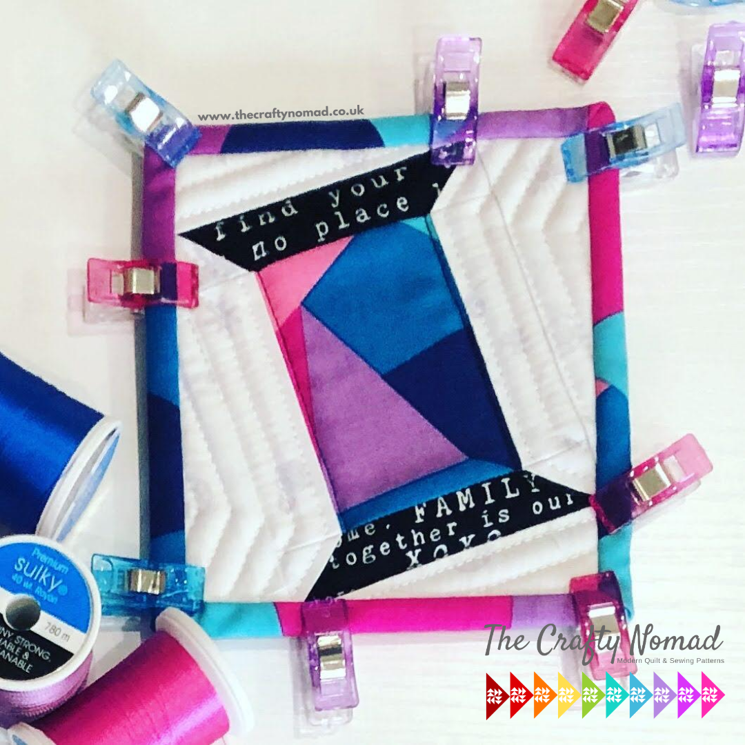 Tumbling Spool Basic FPP Block - Mug Rug - PDF Pattern - Payhip