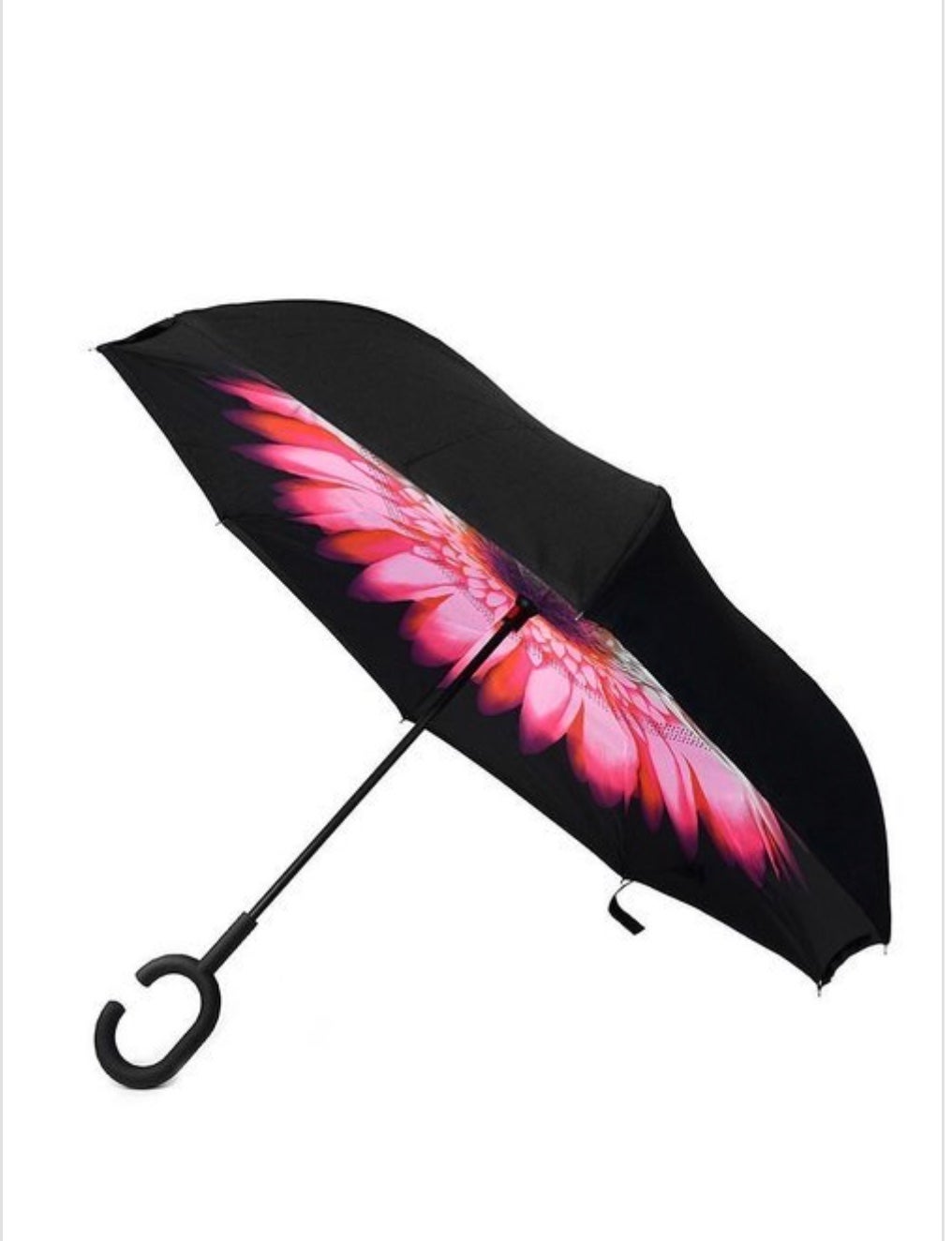 Pink Flower Double Layer Inverted Umbrella - Payhip